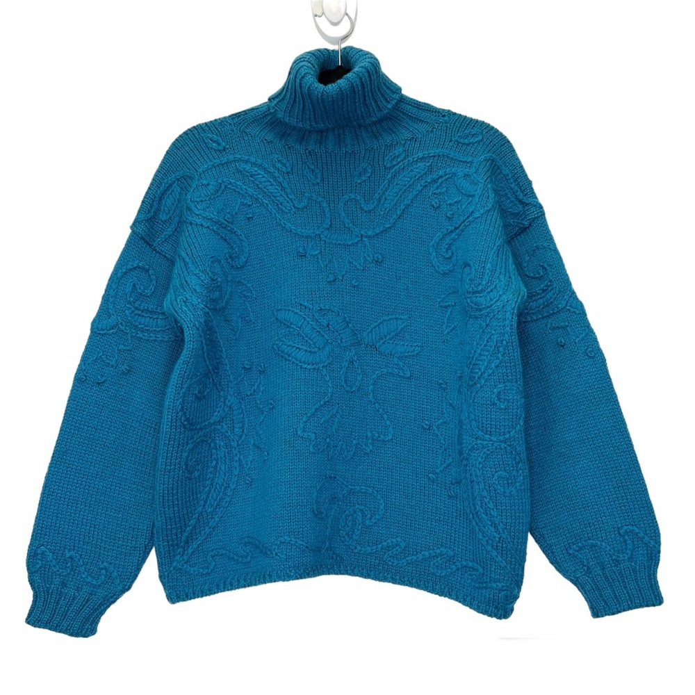 Vintage Peruvian Connection Turtleneck Sweater Size S… - Gem